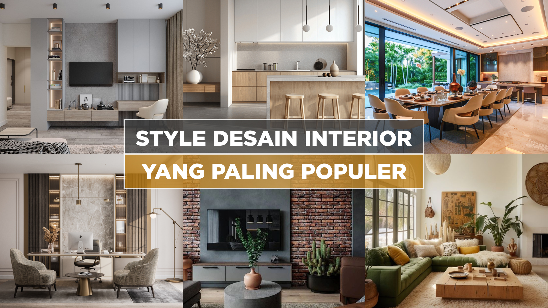 Style Desain Interior yang Paling Populer - Keranji Creative